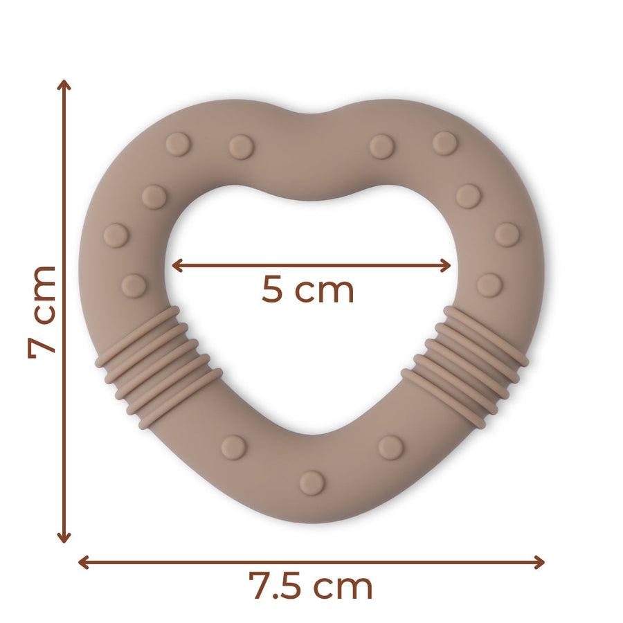 Silicone Baby Teether – Love Heart-Shaped BPA-Free Teething Toy